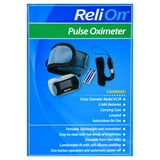 ReliOn Fingertip Pulse Oximeter, Lanyard & Carrying Case - Walmart.com