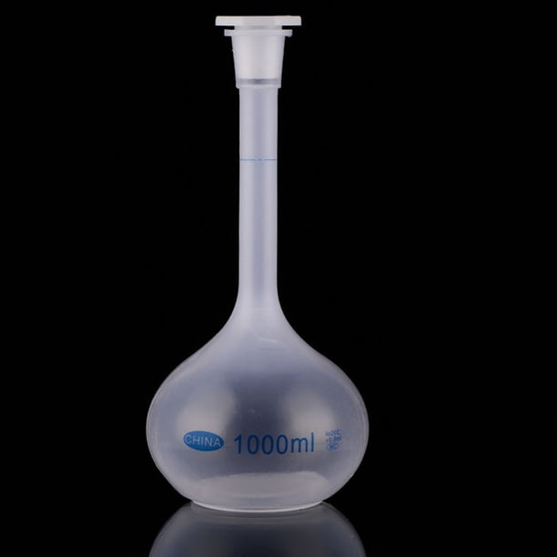 Experiment Lab Bottle Volumetric Measuring Flask School Long Neck Ware ...