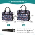 ALAZA Axolotl Cartoon Print Cooler Lunch Bag Insulated Reusable Lunch ...