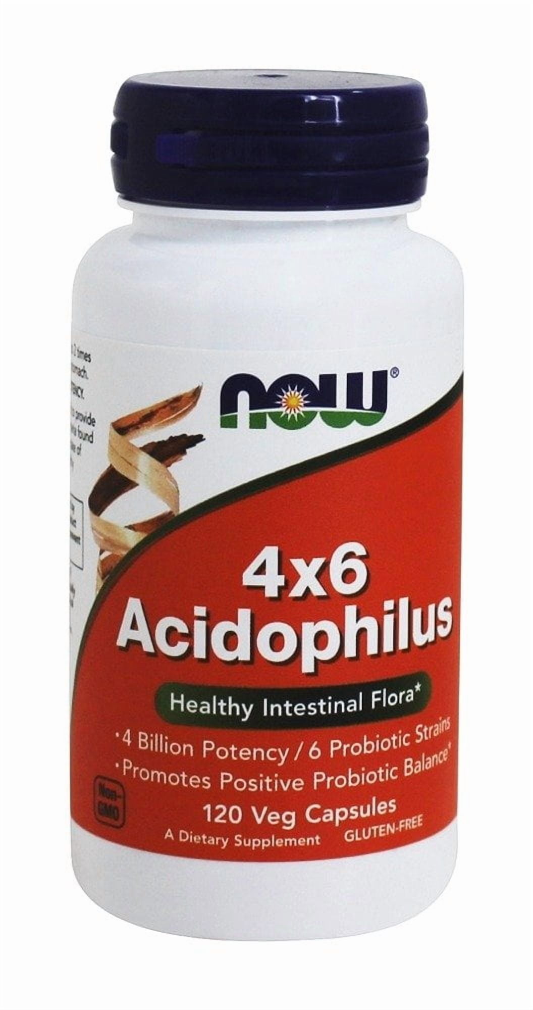 Acidophilus 120 cápsulas de Supplement Now Foods, 4 mil millones de CFU ...