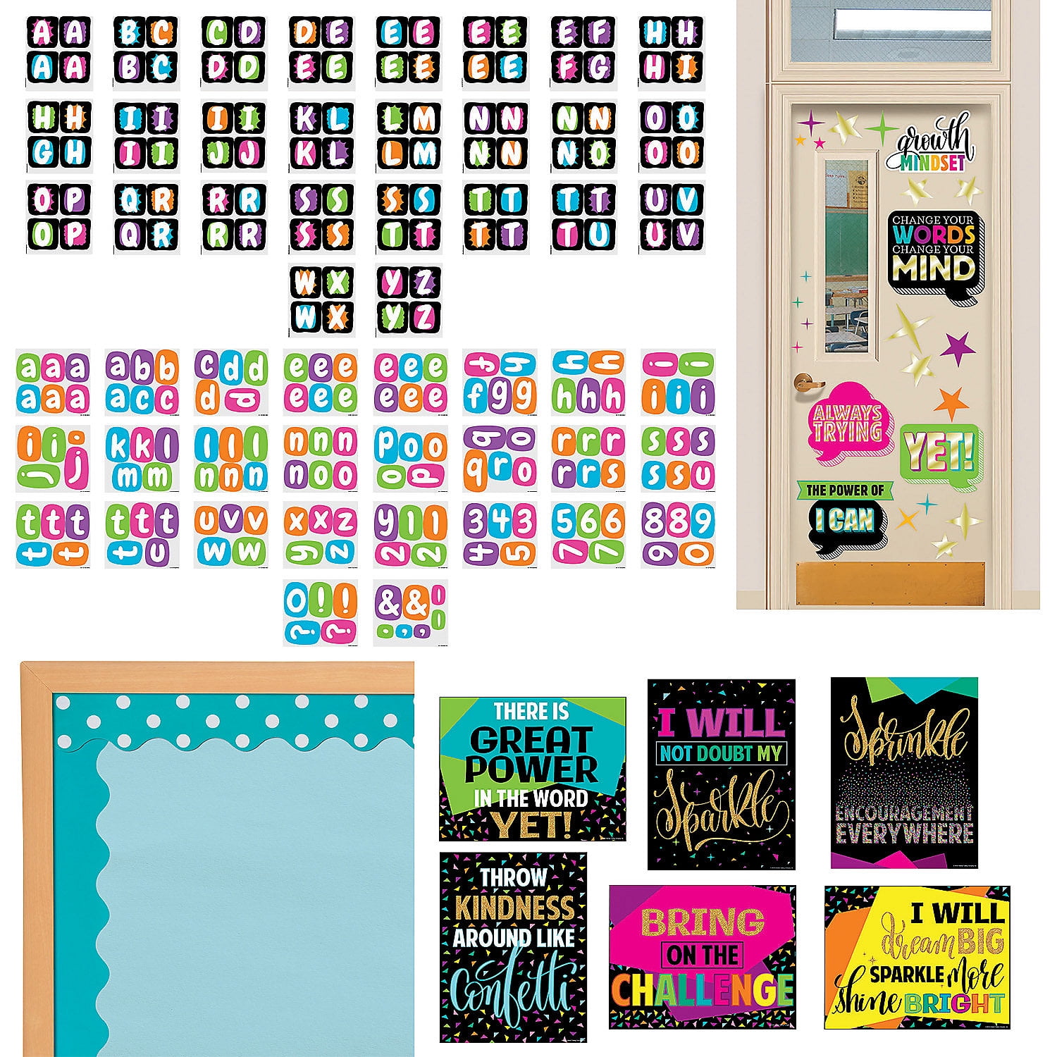 Growth Mindset Classroom Decorating Kit, Educational, Party Supplies ...