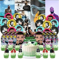 Drake Birthday Party Supplies Balloons Plates Decoration Cake Topper ...