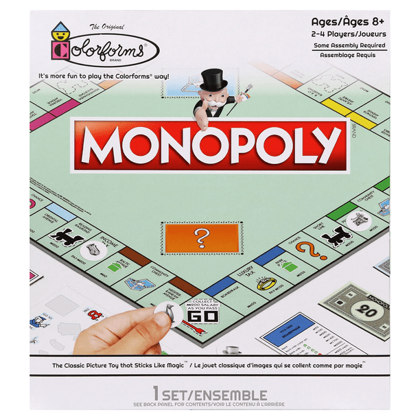 Colorforms Miniature Monopoly Set Hasbro- Single unit - Walmart.com