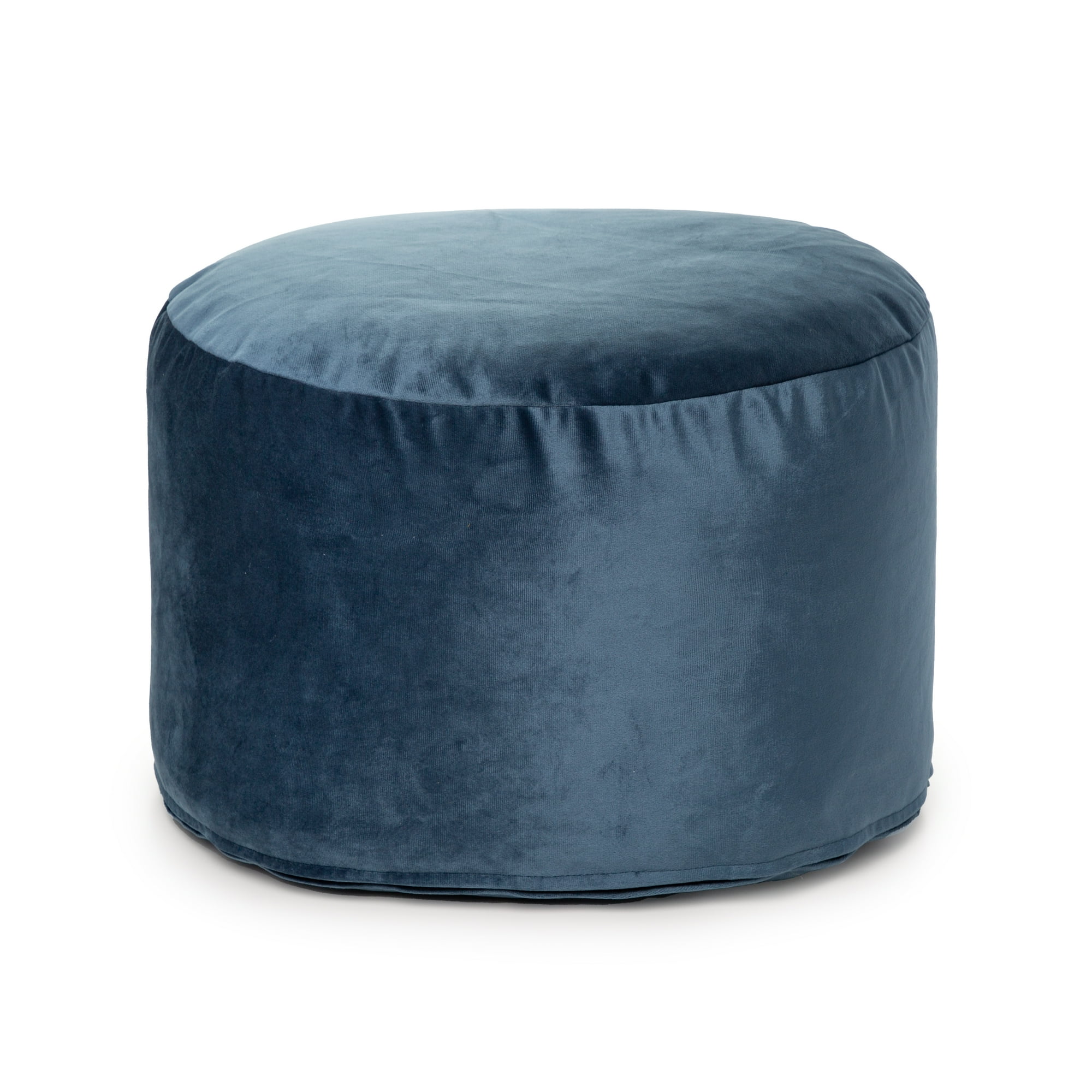 Click here for Gouchee Home Belgique Navy Velvet Pouf Ottoman - F... prices
