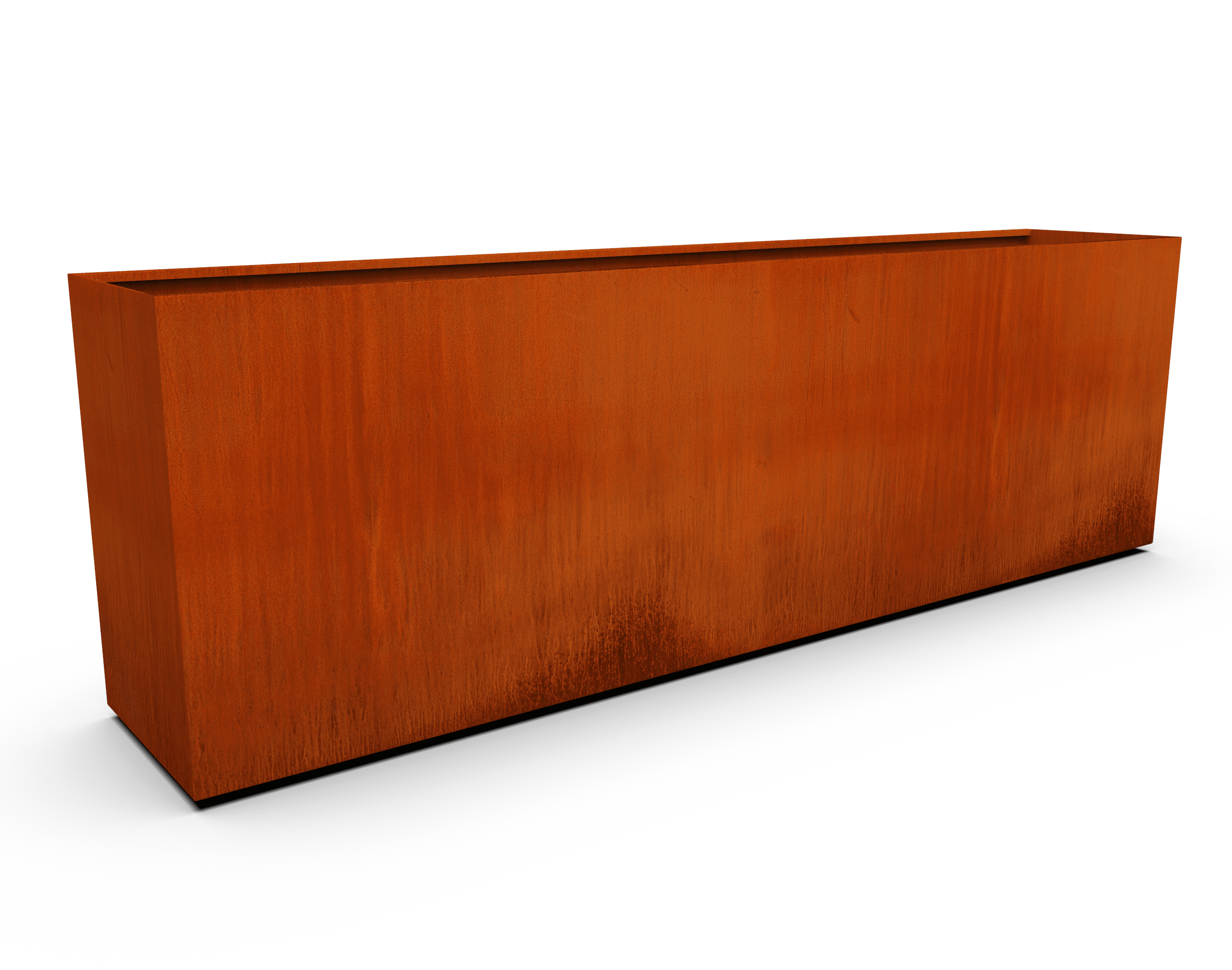 PLANTERCRAFT Corten Steel metal planter box, Rectangular sizes, Modern ...
