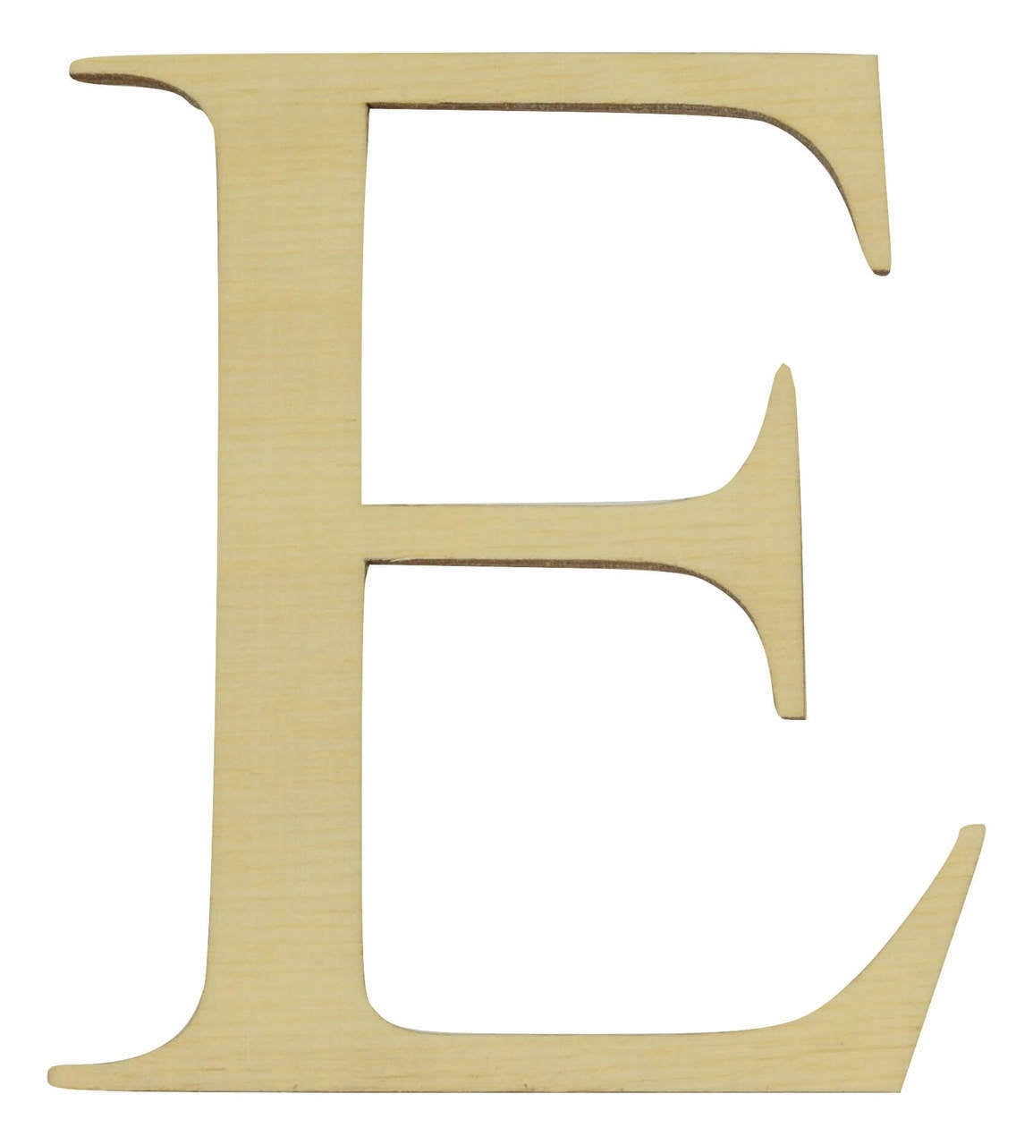 Unfinished Greek Letter Epsilon Wood Cutout (6" Tall, 1/8" Thick Baltic ...