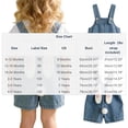 Amidoa Girl Jean Shorts Baggy Elastic Waist Overalls Jumpsuit Cute ...