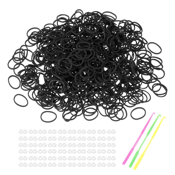 Bluedot Trading 1200 Piece Mulit-Color Rubber Band Loom Band Set and 50 ...