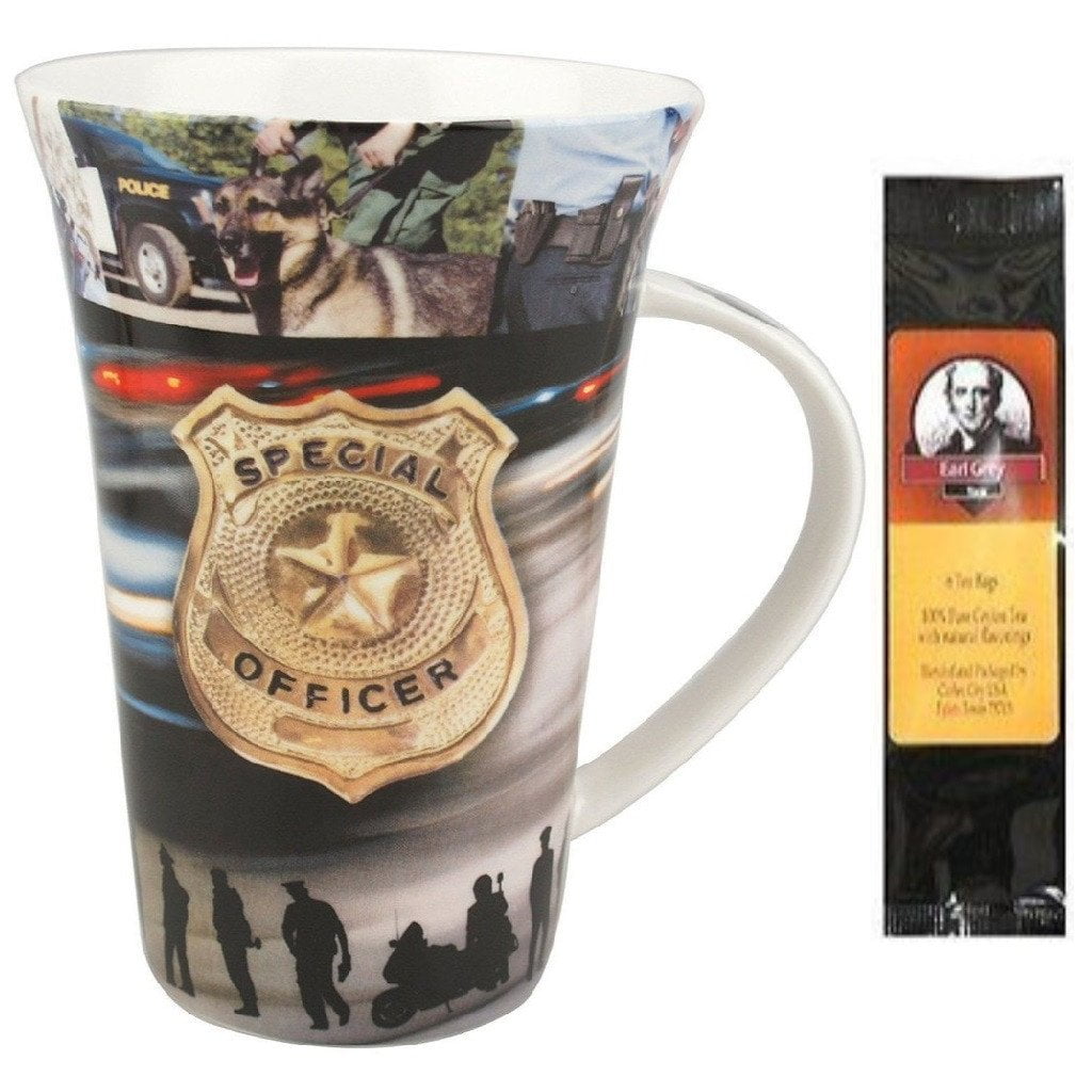 Police Officer, To Serve and Protect Crest Coffee Mug in a Matching ...