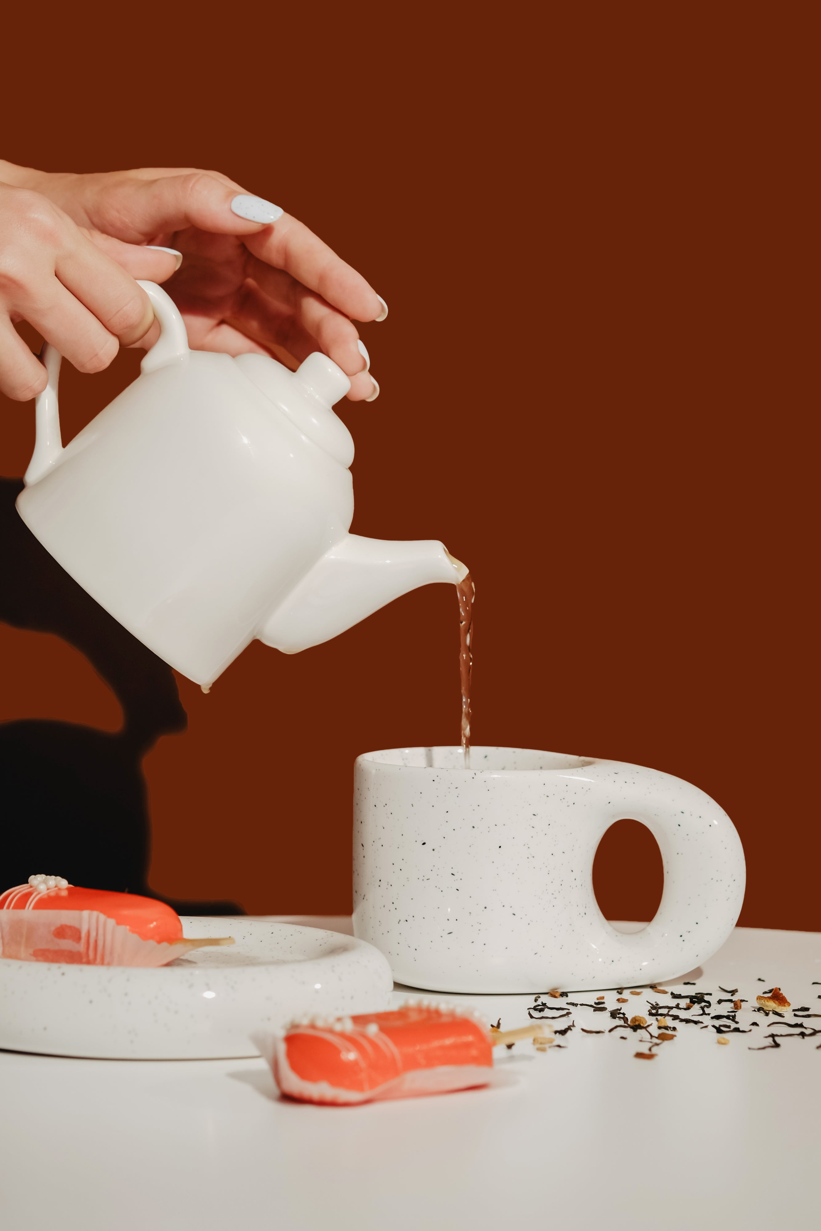 Nordic Style Chubby Handle Mug Ceramic Office Mug Plate Cute Coffee Cup ...