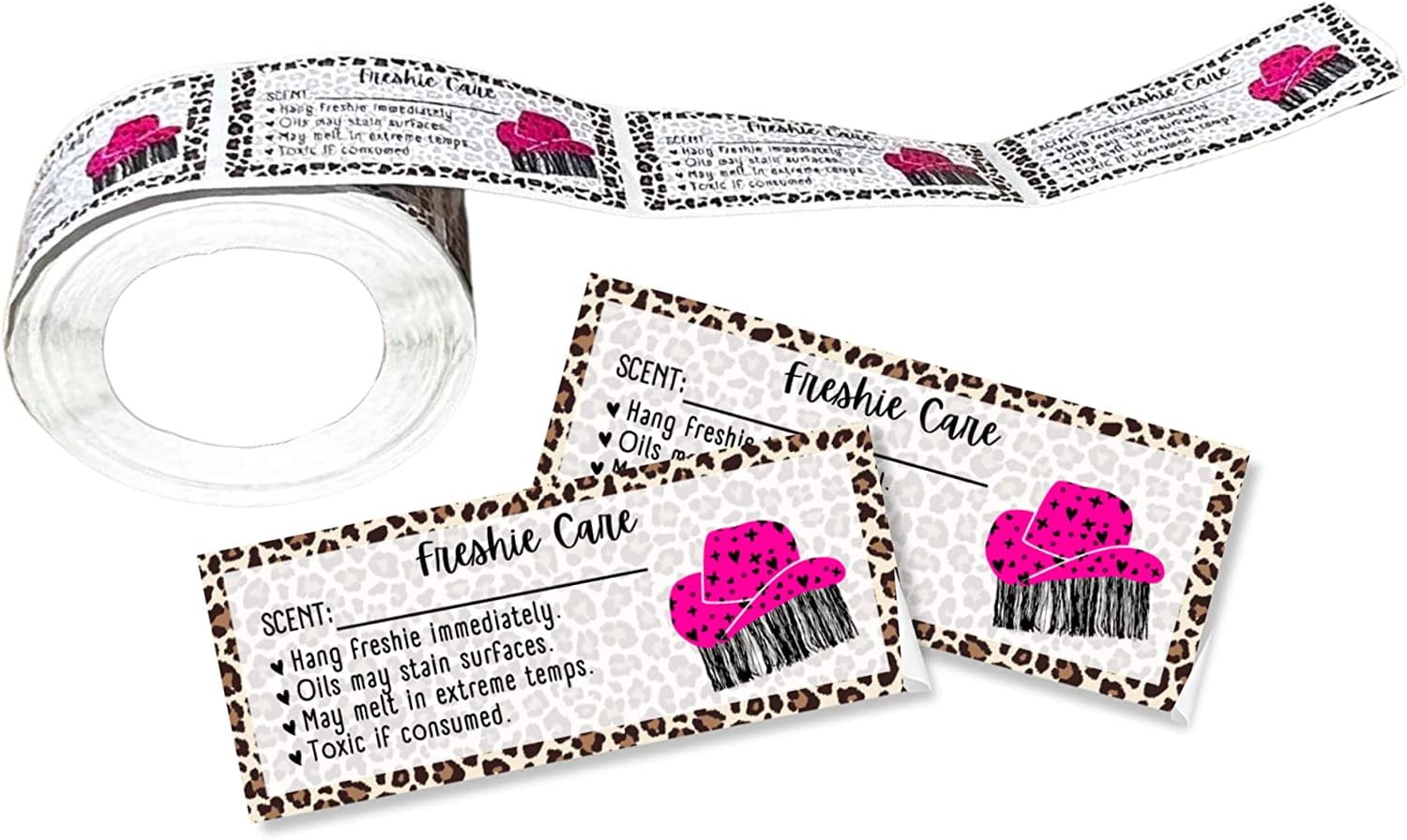 Freshie Care Instruction Card Sticker with Line to Write in Scent 350 ...