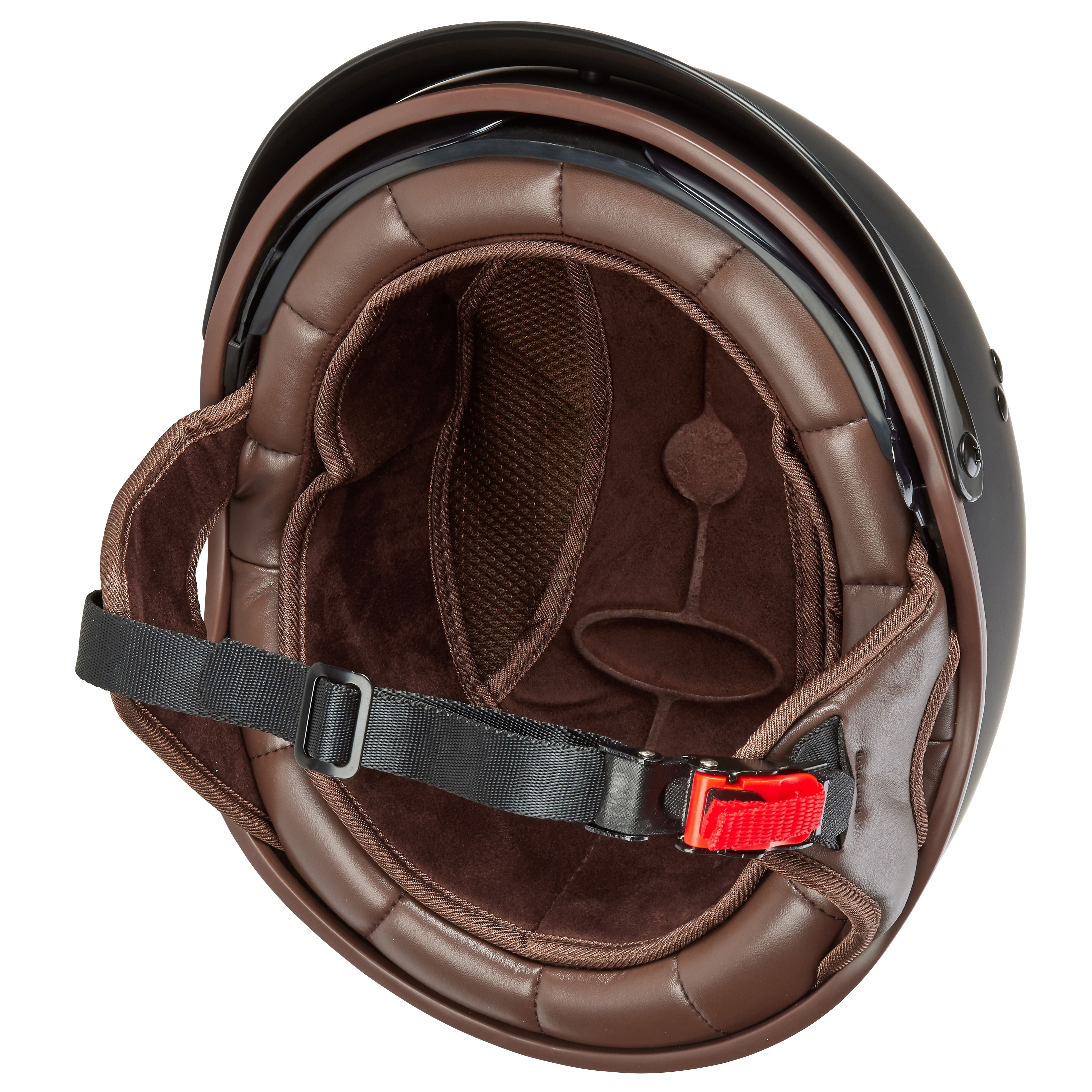 Brown Leather Motorcycle Helmets
