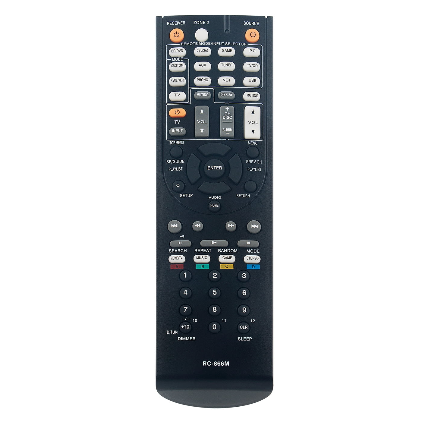 New RC-866M Replaced Remote Control Fit For Onkyo AV Receiver TXNR626 ... New RC-866M Replaced Remote Control Fit For Onkyo AV Receiver TXNR626 ...