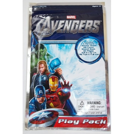 Marvel The Avengers Play Pack Book Stickers Markers-to-go | Walmart Canada