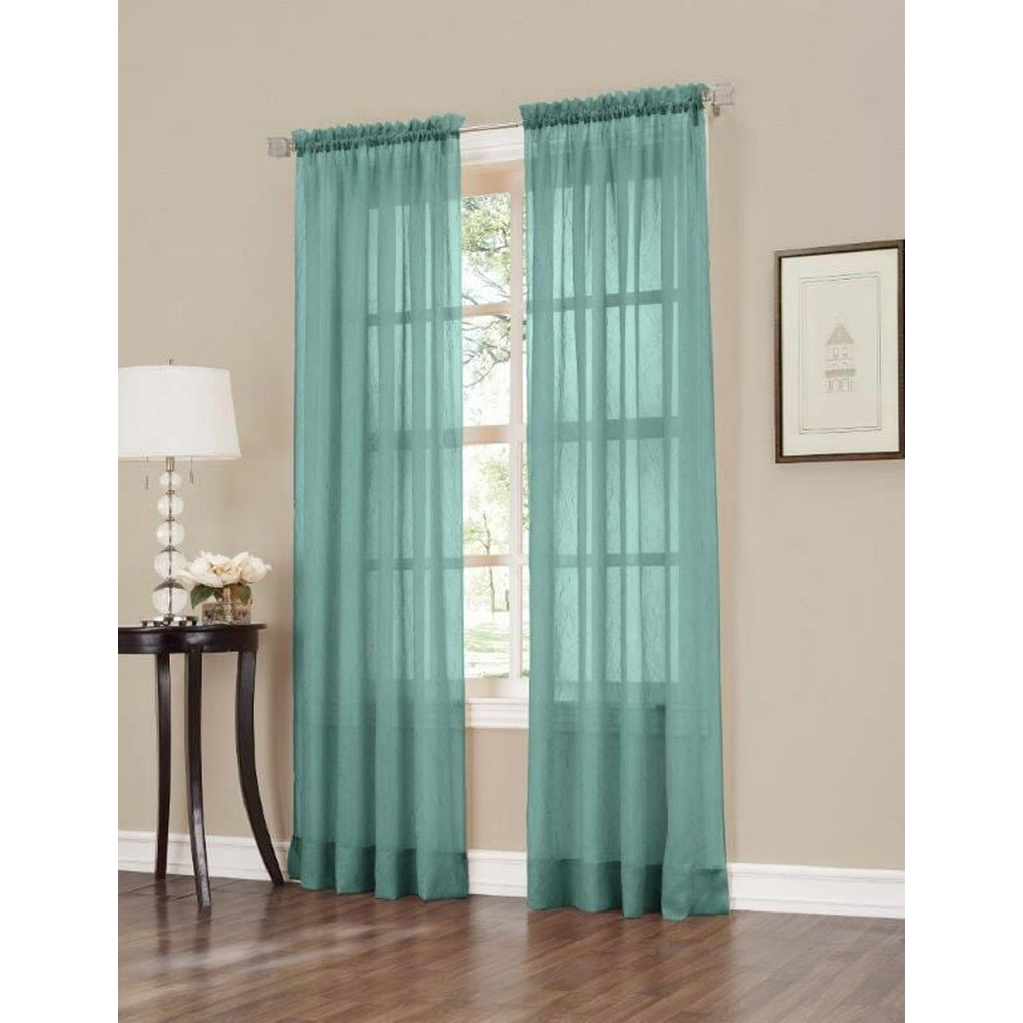 Click here for 918 Crushed Voile Pole Top Curtains prices