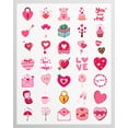 35pcs-50pcs Cute Stationery Stickers Romantic Kids Stickers Heart DIY ...