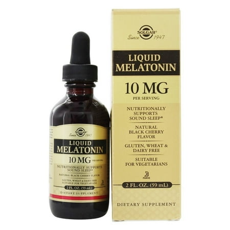 Solgar Liquid Melatonin 10 mg, 2 oz-2 Pack - Walmart.com