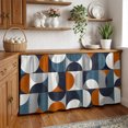 Cabinet Curtains 28"W x 51"L, Navy Blue Sink Skirt for Bathroom Kitchen ...