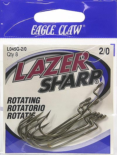 Lazer Sharp L045GH-2/0 Worm Hook, Bronze, Size 2/0 Hook - Walmart.com