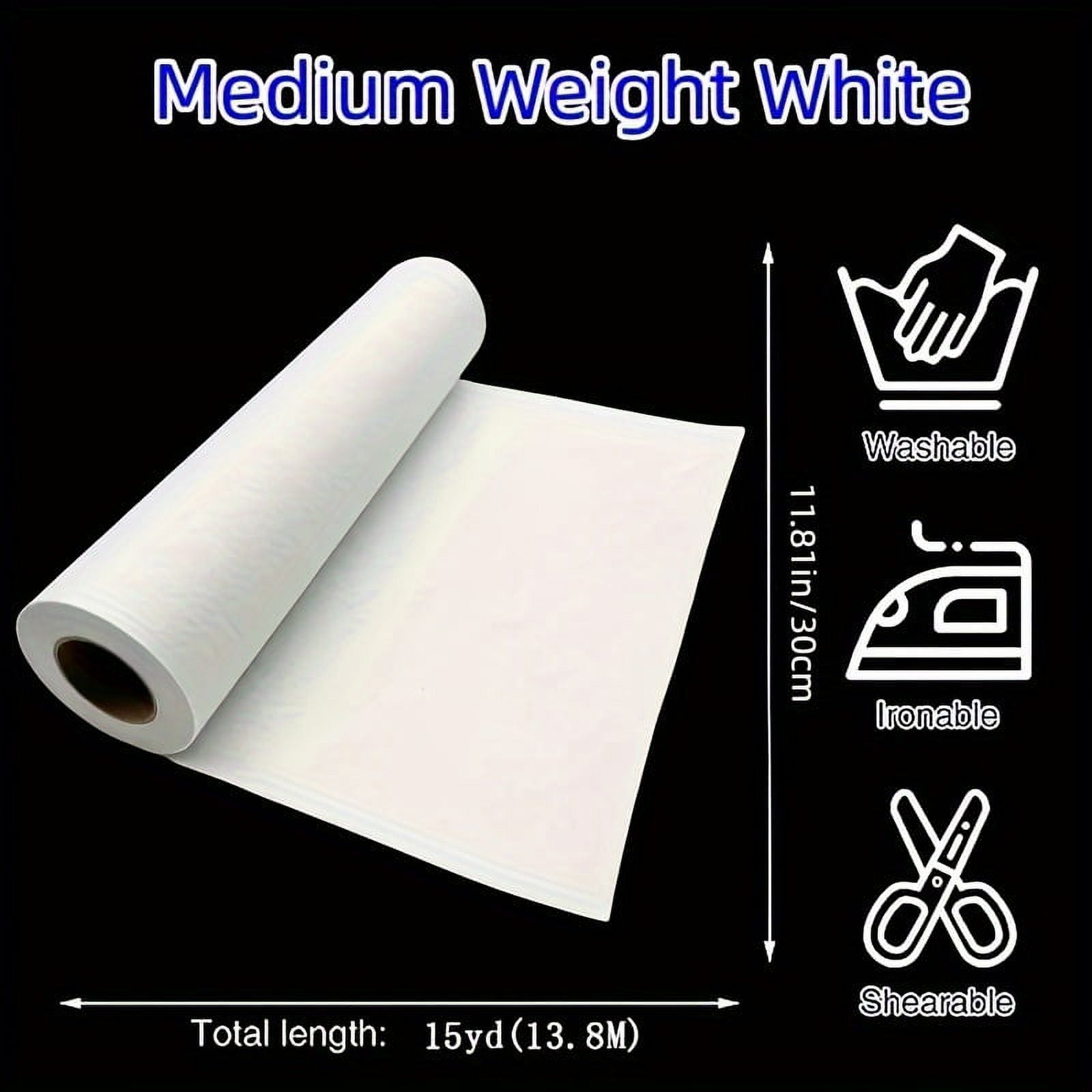 Click here for Snnroo Iron-On Fusible Interfacing 11.8 X 15yd Lig... prices