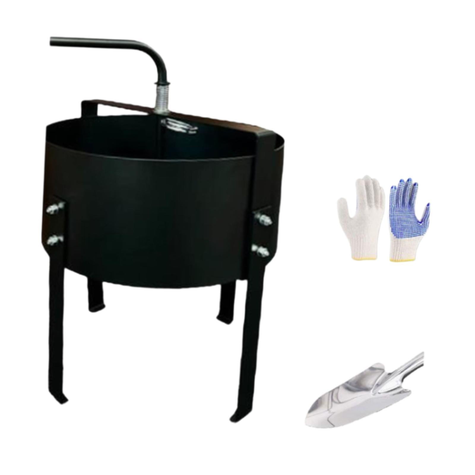 DYNWAVECA Rotary Soil Sifter Compost Sieve Metal Frame for Landscaper ...