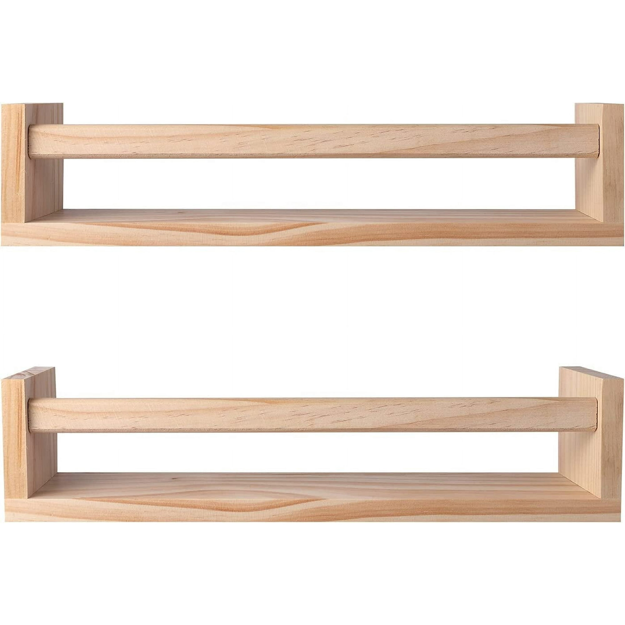 Click here for Biwat Nursery Shelves naturel Wood Floating Wall B... prices
