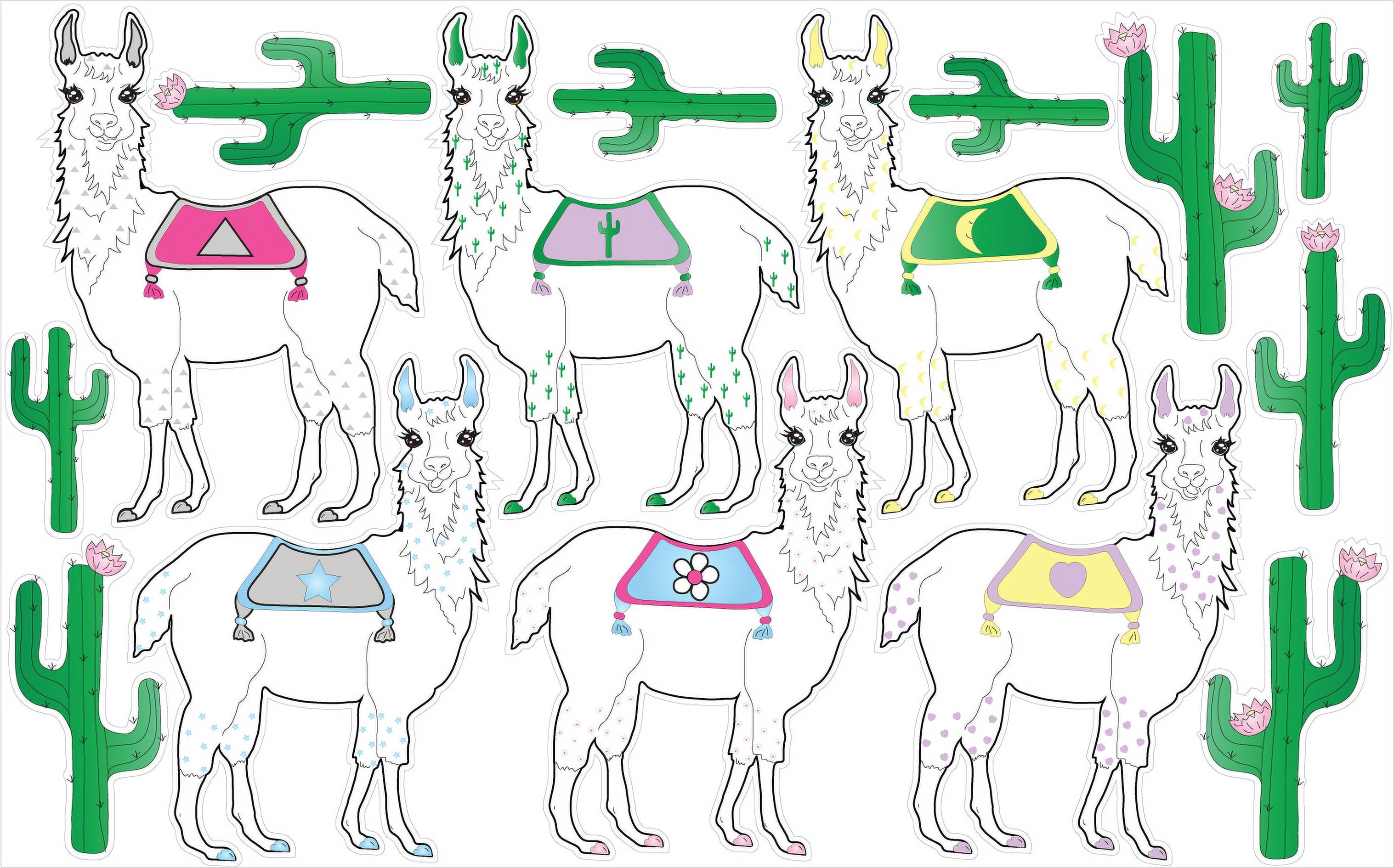 Llama Wall Decals Stickers/Llama Nursery Wall Decor - Walmart.com