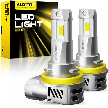 AUXITO H11 LED Bulbs, Wireless H8 H9, 100W 20000lm, 6000K White, 600% Brighter, Pack of 2 ...