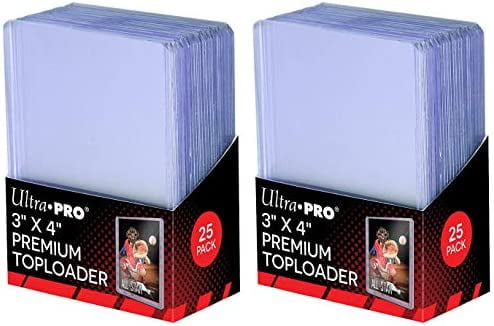 Ultra Pro 3" x 4" Super Clear Premium Toploader Card Protector | 25 ...