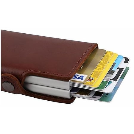 Double Anti-Theft Wallet RFID-NFC Secure POP UP Card Holder-Blue-Blue ...