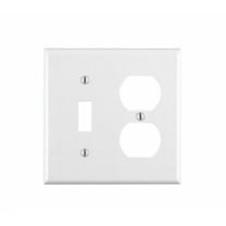 Leviton 4-Gang 3-Toggle 1-Duplex Wallplate Combination Switch, Standard ...