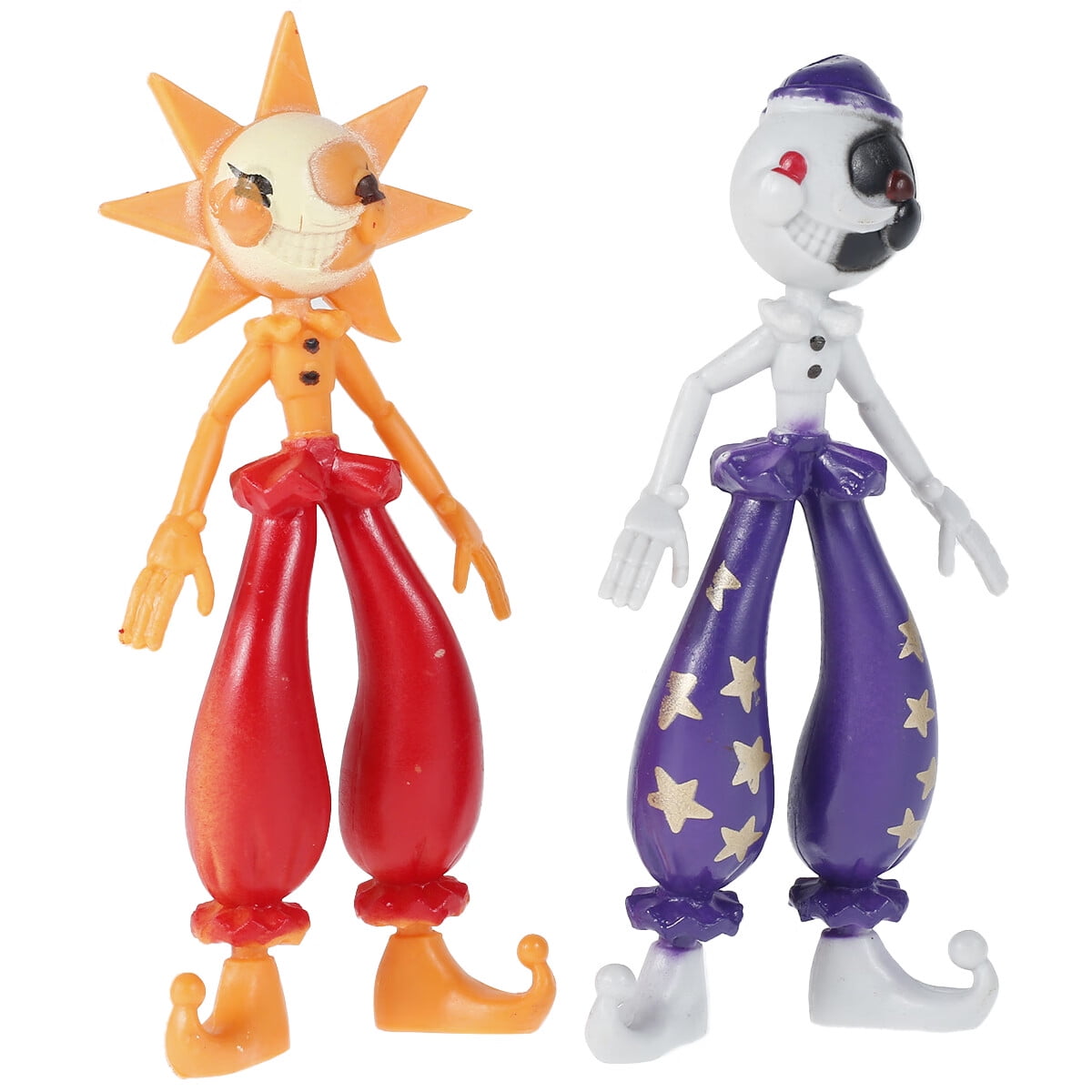 Buy DANDELIONSKY 2pcs Fnaf Sundrop Action Figure Sun Clown Action ...