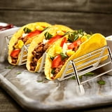Orblue Stainless Steel Taco Shell Stand Set - 3 Pack Server, Holds 9 to ...