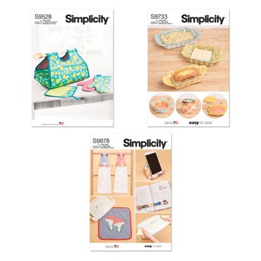 Simplicity Sewing Pattern 9873 - Apron and Kitchen Accessories, Size: A ...