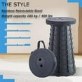 LIMICAR Foldable Telescoping Stool, Lightweight Collapsible Camping ...
