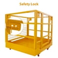 43"x45" Forklift Safety Cage, 1300 LBS Capacity Forklift Work Platform ...