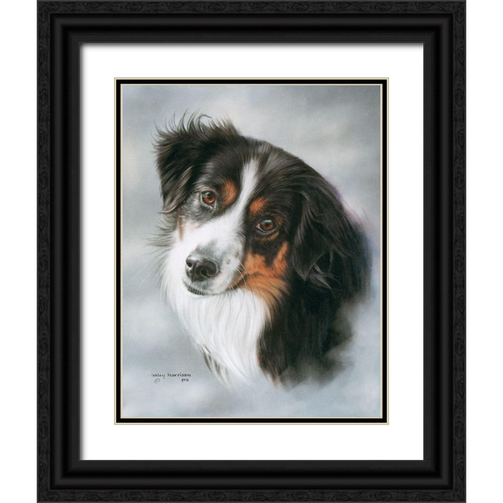 Harrison, Lesley 26x32 Black Ornate Wood Framed with Double Matting ...