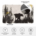 Black Bear Door Mat Indoor Outdoor, Vintage Forest Cabin Animals ...
