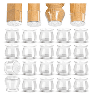 Flyshop Square Synthetic Rubber Leg Tips Furniture Chair Leg Caps Floor ...