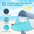 iSiLER UV Protection Pop Up Beach Tent, Windproof, Waterproof Shelter ...