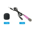 Mini Microphone Portable Vocal Microphone Rose Red for Singing Pack of ...