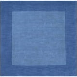 Mark&Day Wool Area Rugs, 6x6 Reims Modern Dark Blue Square Area Rug (6 ...