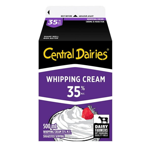 Central Dairies by Natrel 35% Whipping Cream, 500 mL - Walmart.ca