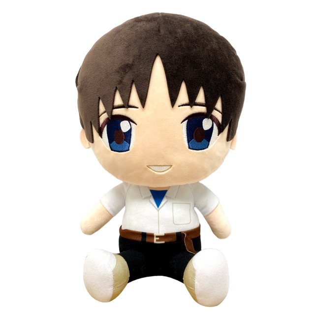 Evangelion New Movie - Shinji Ikari Uniform Sitting Plush 12"H ...