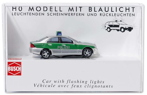 Busch Busch 5630 Mercedes C Class Police Ho Scale Model Vehicle Toys ...