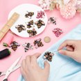 1Box 10pcs 5 colors Bee Non-woven Fabric & Rhinestones on Patches Mixed ...