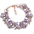 Bib Statement Necklace Colorful Glass Crystal Collar Choker Necklace ...