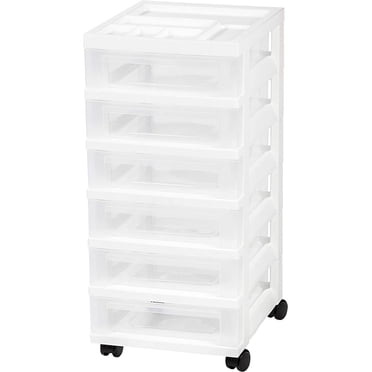 IRIS 5-Case Craft Storage Cart with Organizer Top and wheels for ...