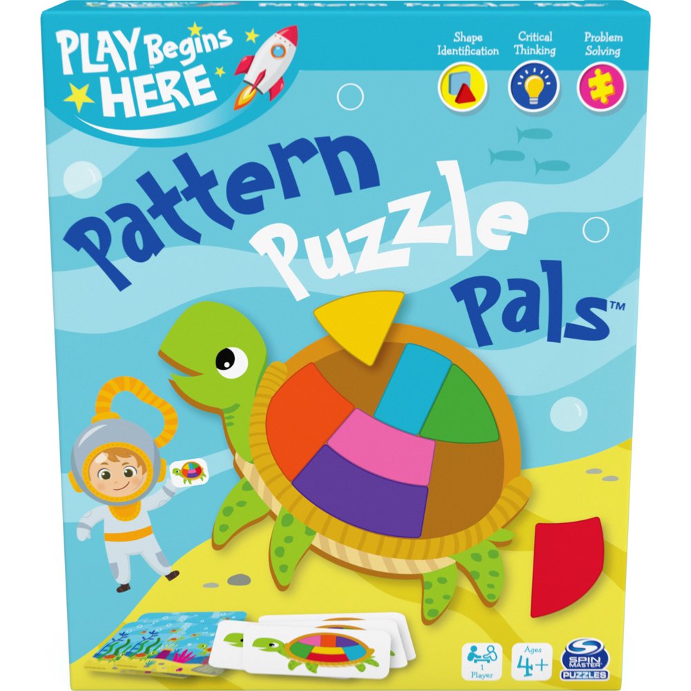 Play Begins Here, Pattern Puzzle Pals Jigsaw, for Kids Ages 4 and up ...