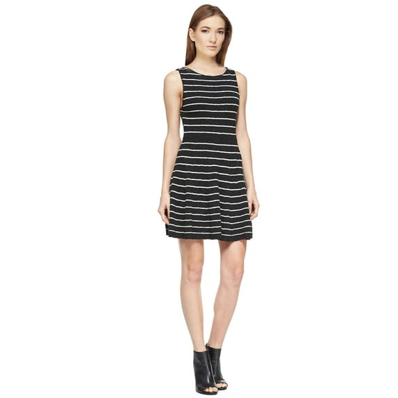 Alice & Olivia Monah Shimmery Striped Knit Cocktail Day Dress - Walmart.com
